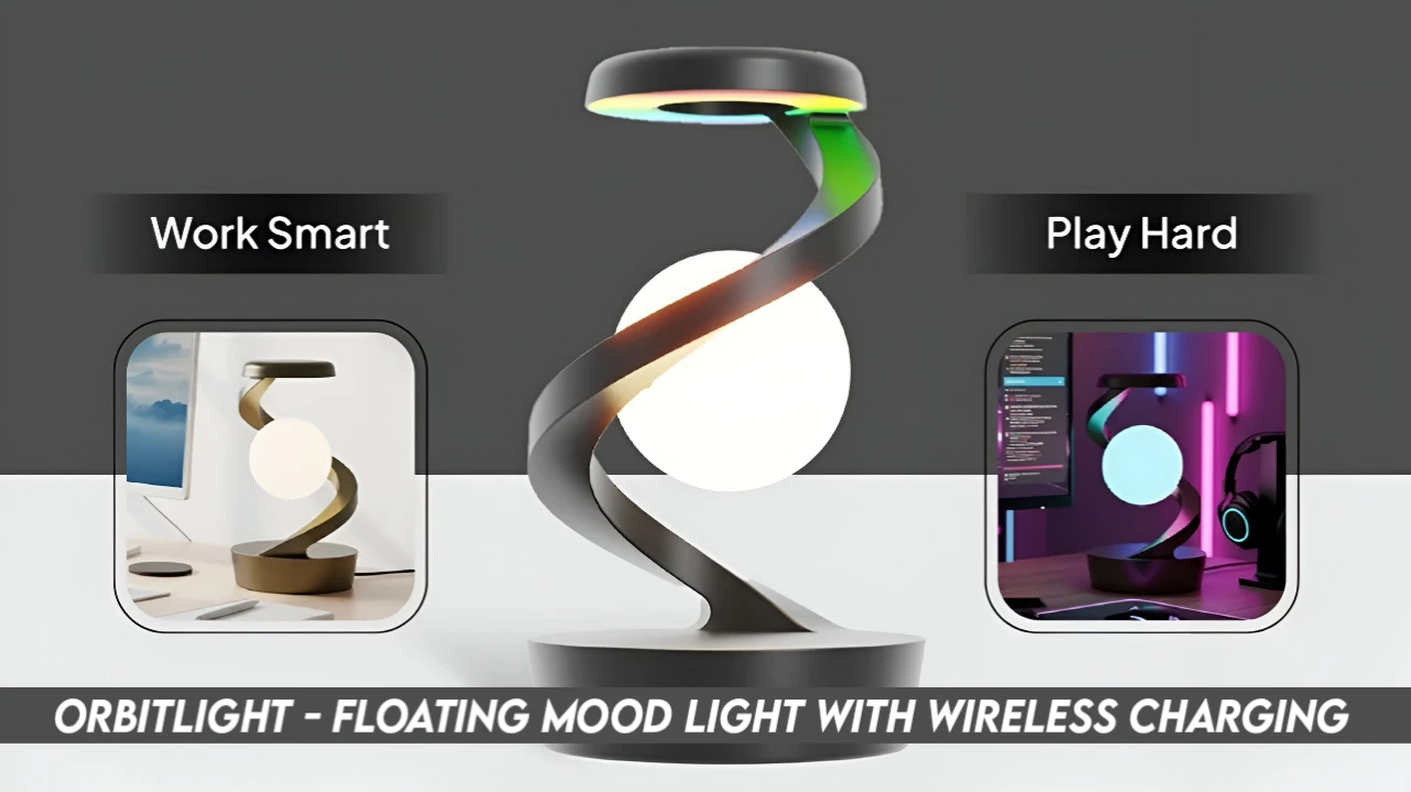 OrbitLight Review – Floating Lamp Light & Wireless Dock - Magnetic ...