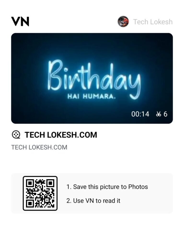 Happy Birthday Vn Template [Qr Code]